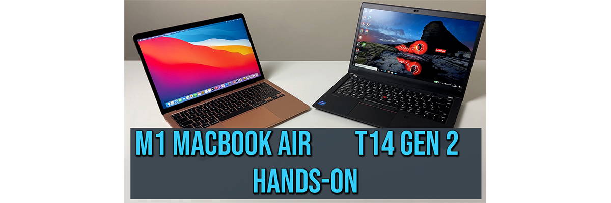 Watch: MacBook Air M1 vs ThinkPad T14 Gen 2 (Intel) Comparison | CruiseTech